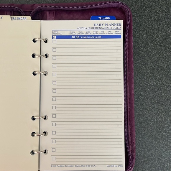Mead | Office | Vintage Mead Pocket Zipper Planner | Poshmark